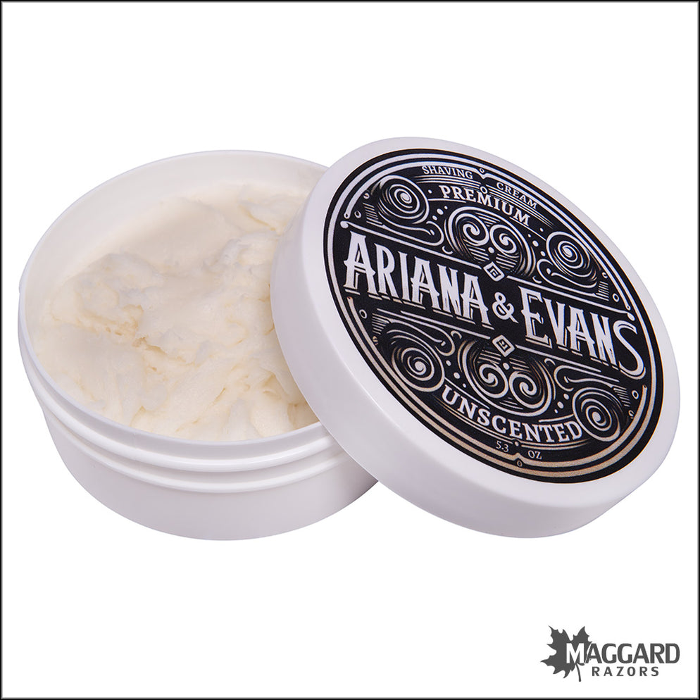 Ariana and Evans Unscented Artisan Shaving Cream, 5.3oz — Maggard Razors