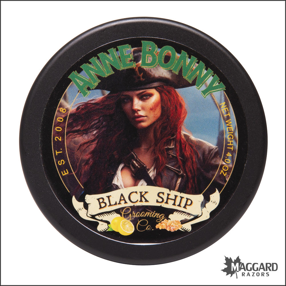 Black Ship Grooming Co. Anne Bonny Artisan Tallow Shaving Soap, 4oz ...