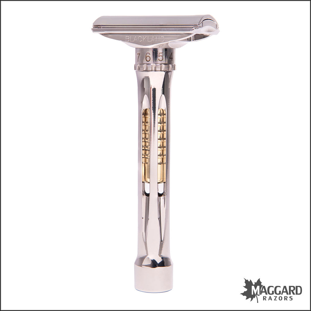 Blackland Razors Osprey Titanium Closed Comb DE Safety Razor with 85mm ...
