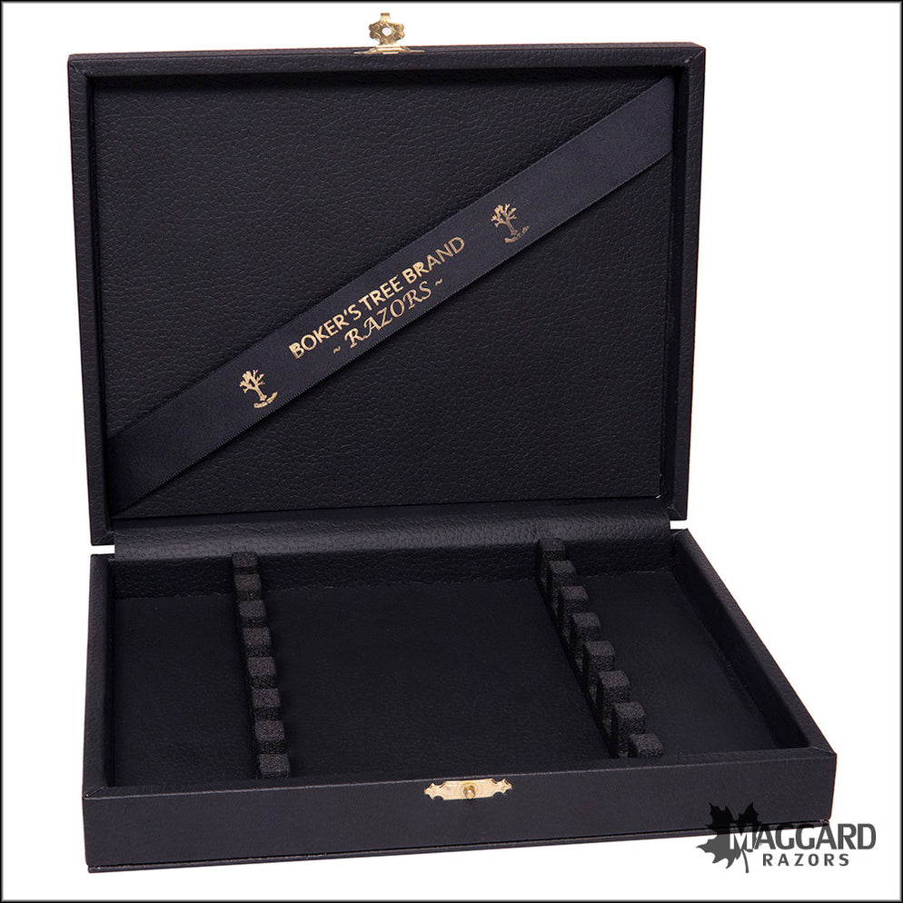 Boker 7 Day Wood Box for Straight Razors, Black — Maggard Razors