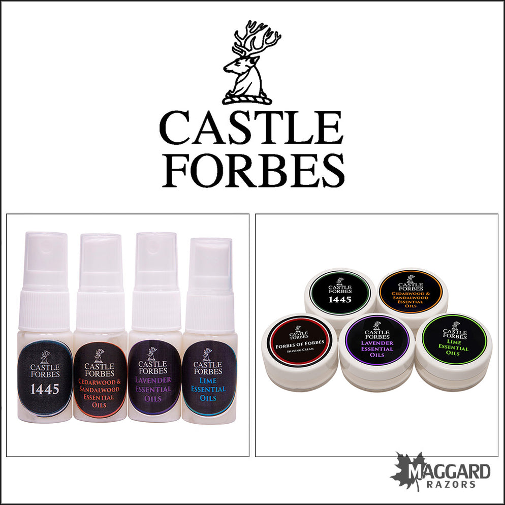 Castle Forbes Shaving Cream and Aftershave Balm Samples — Maggard Razors