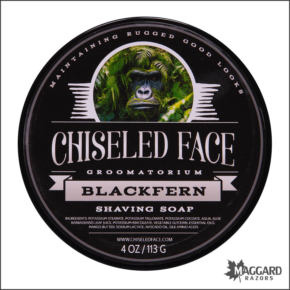 Chiseled Face Blackfern Tallow Shaving Soap, 4oz — Maggard Razors