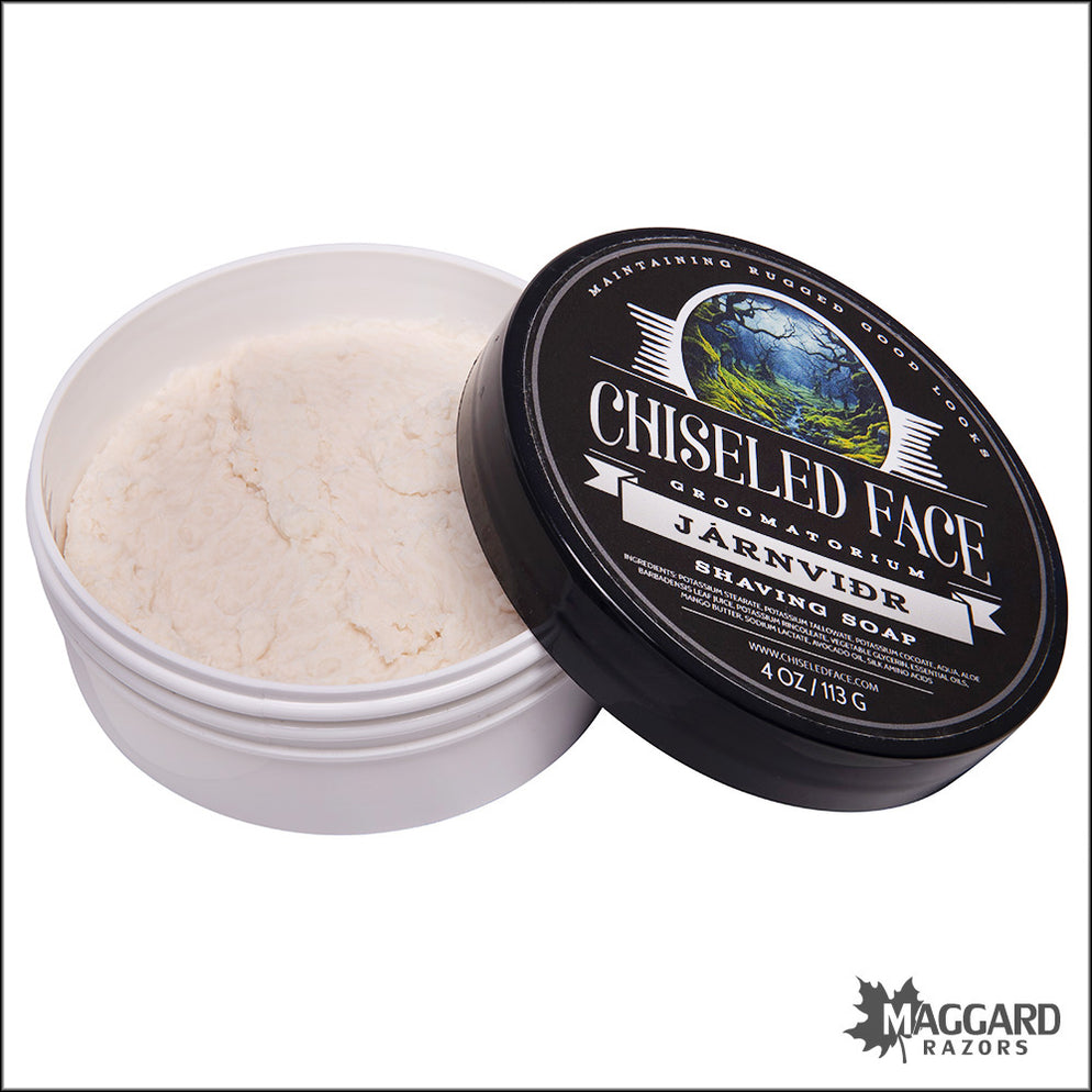 Chiseled Face Járnviðr Tallow Shaving Soap, 4oz — Maggard Razors
