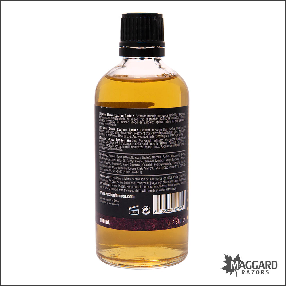 Epsilon 03 Amber Aftershave Splash, 100ml — Maggard Razors