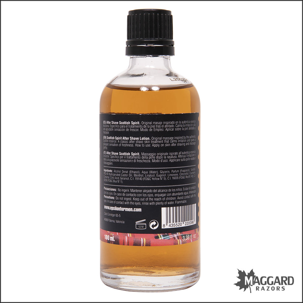 Epsilon 02 Scottish Spirit Aftershave Splash, 100ml — Maggard Razors