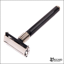 Feather Popular FH-H Twist to Open Double Edge Safety Razor, Black Han ...