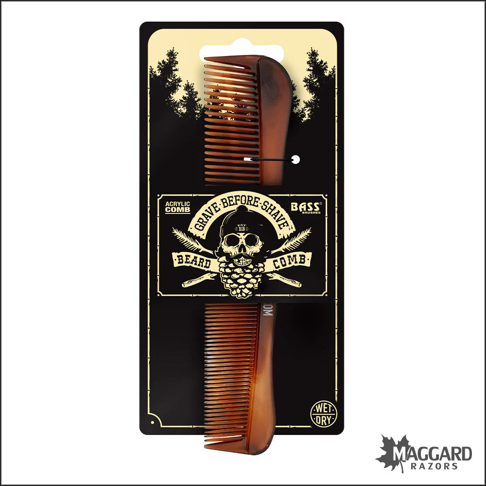 Grave Before Shave Beard Comb with Fine and Wide Teeth — Maggard Razors