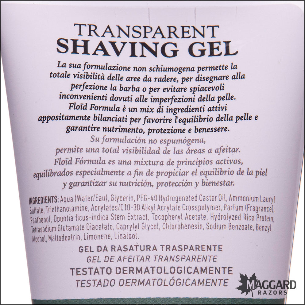 Floid The Genuine Vetyver Splash Transparent Shaving Gel, 150ml ...