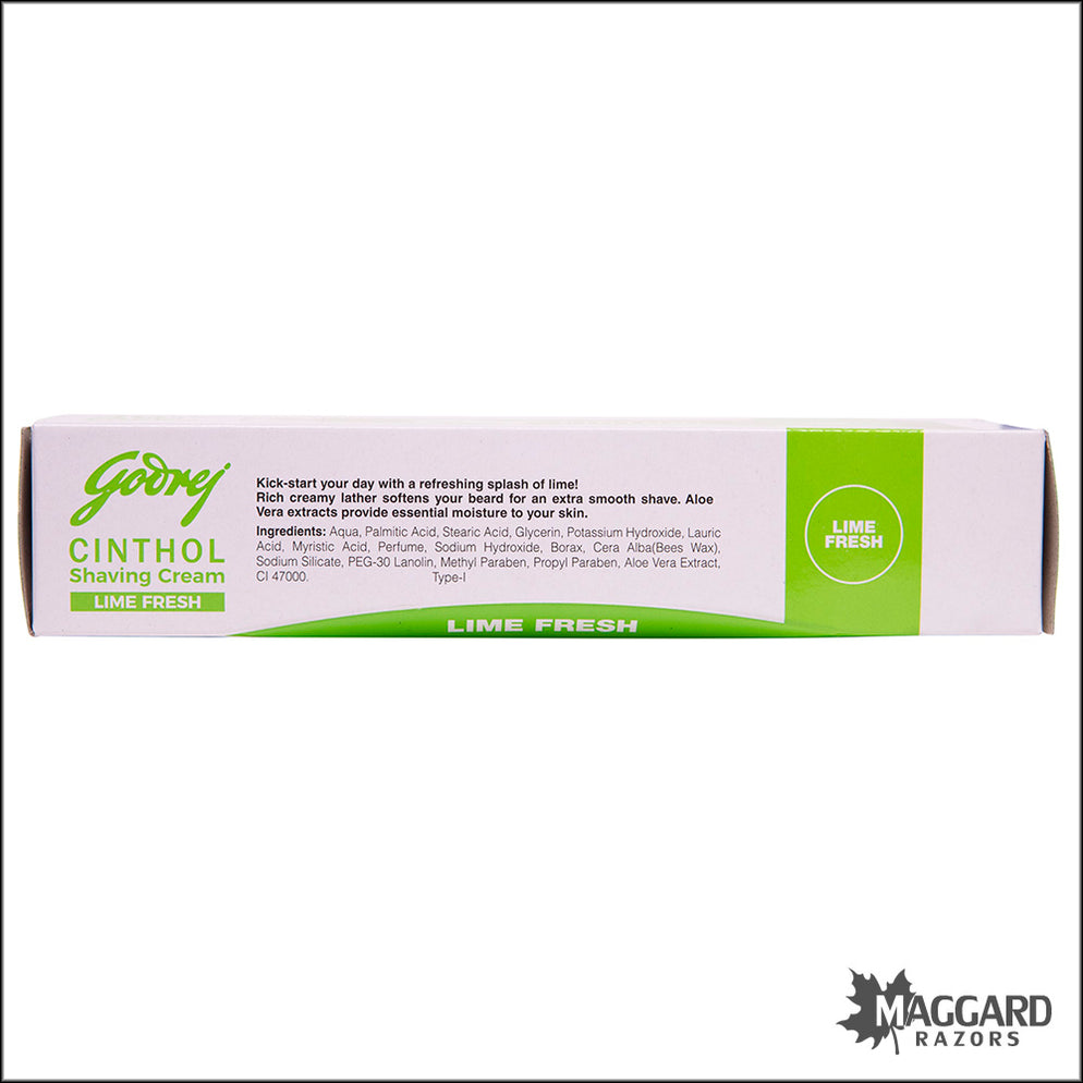 Godrej Cinthol Lime Fresh Shaving Cream Tube, 78g — Maggard Razors