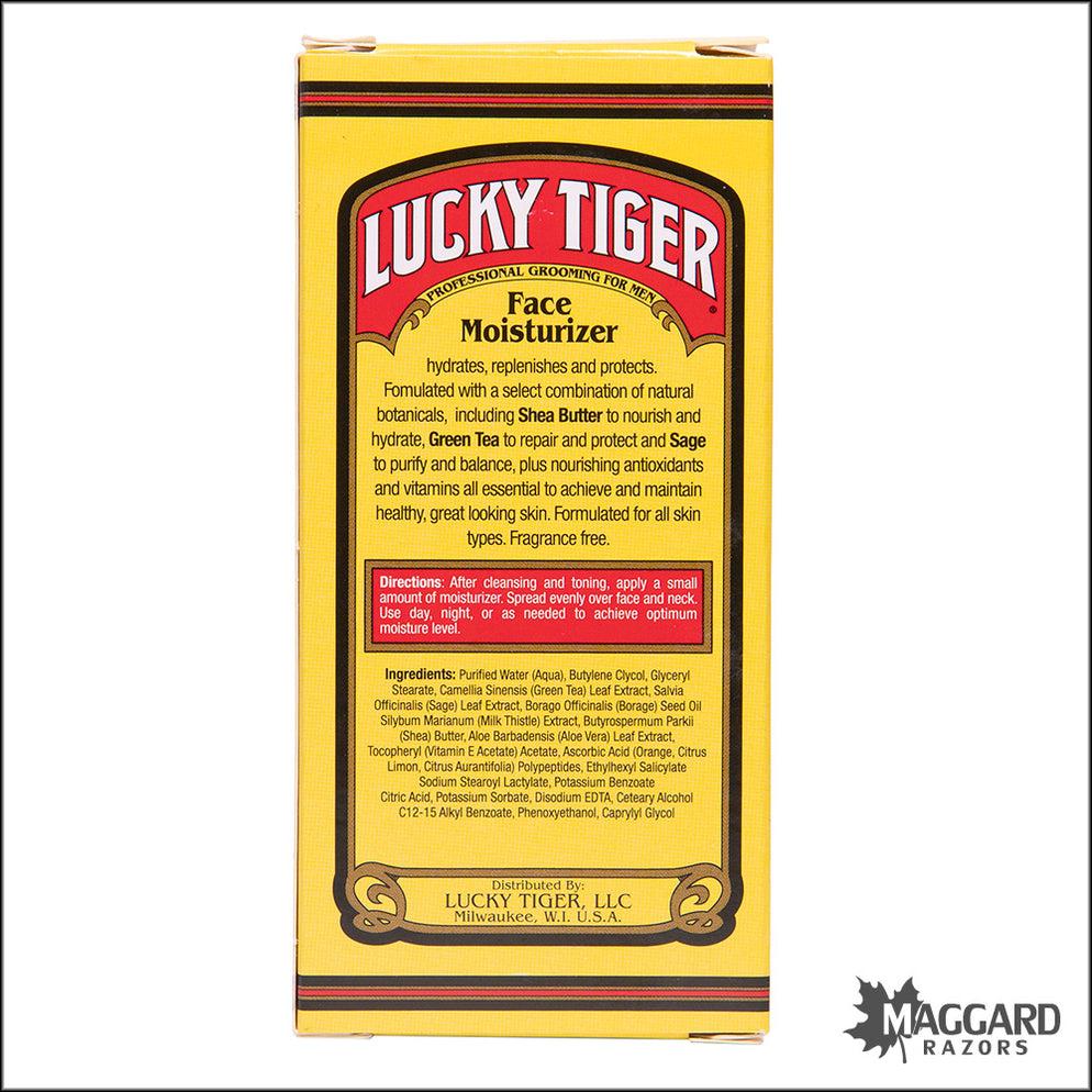 Lucky Tiger Face Moisturizer, 3.5oz — Maggard Razors
