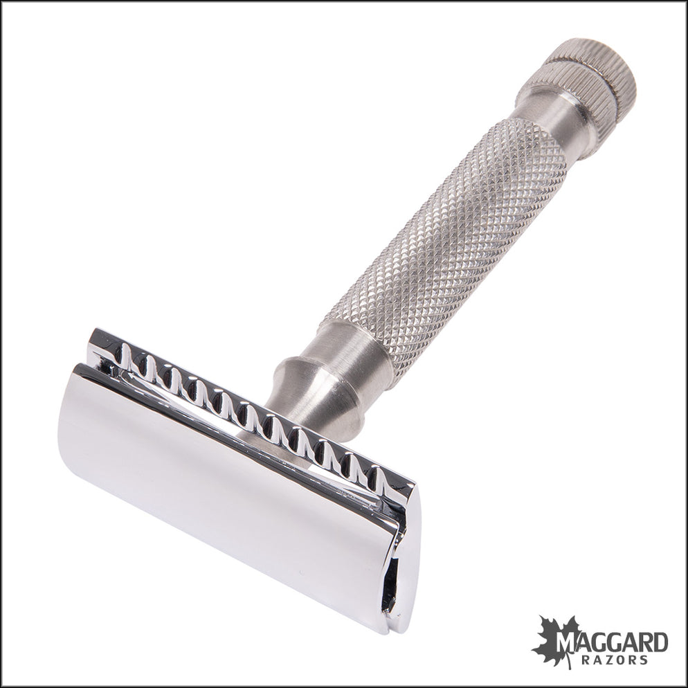 Maggard Razors DE Safety Razor MR1 Stainless Steel Handle