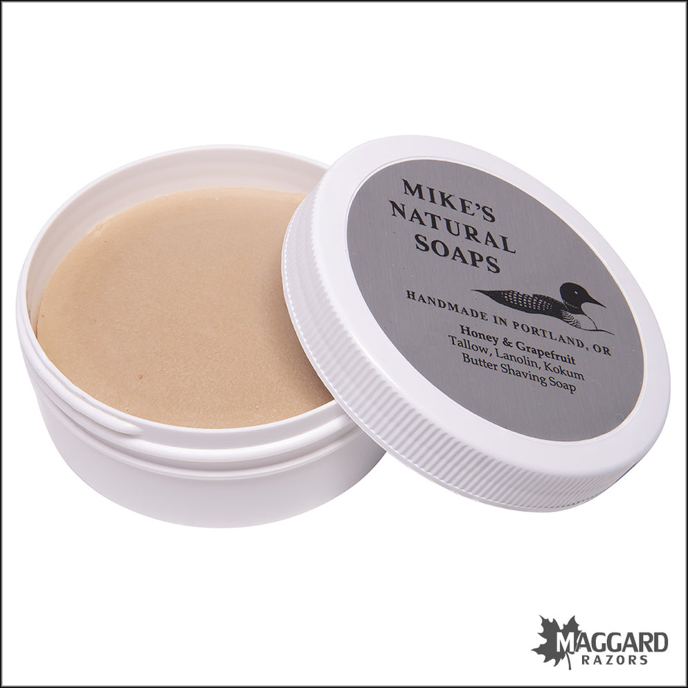 Mike's Natural Soaps Honey and Grapefruit Artisan Shaving Soap, 5oz ...