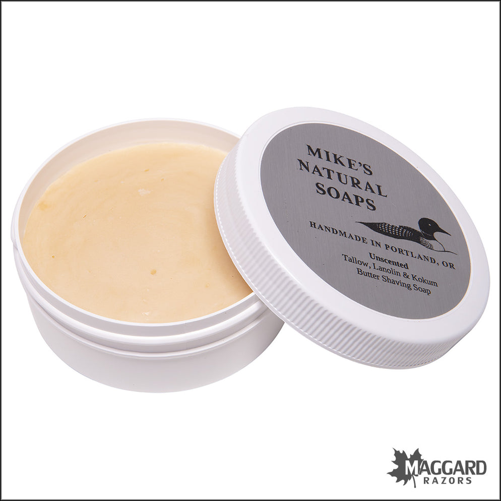 Mike's Natural Soaps Unscented Artisan Shaving Soap, 5oz — Maggard Razors