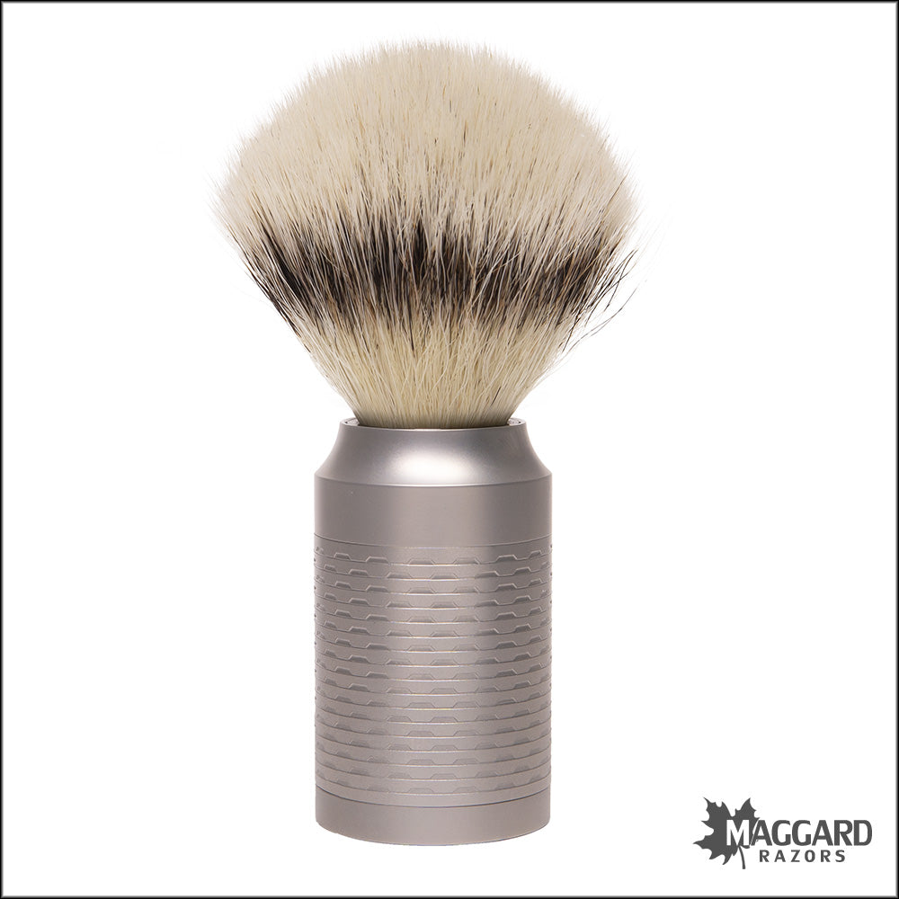 Muhle 31M94 Rocca Matte Silver Stainless Steel Silvertip Fibre Synthet ...