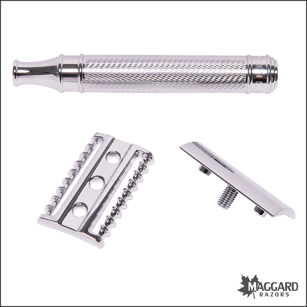 Muhle R41 Grande Chrome Handle Open Comb DE Safety Razor — Maggard Razors