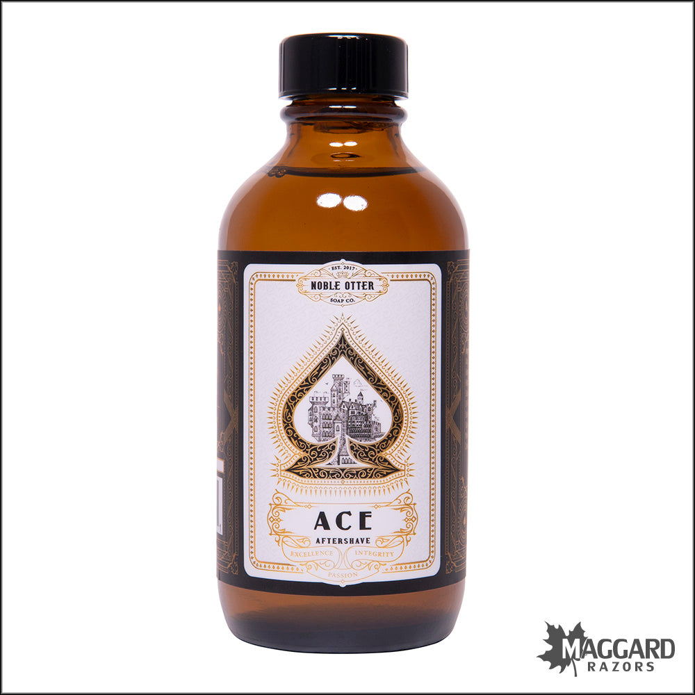 Noble Otter Soap Co. Ace Aftershave Splash, 4oz — Maggard Razors