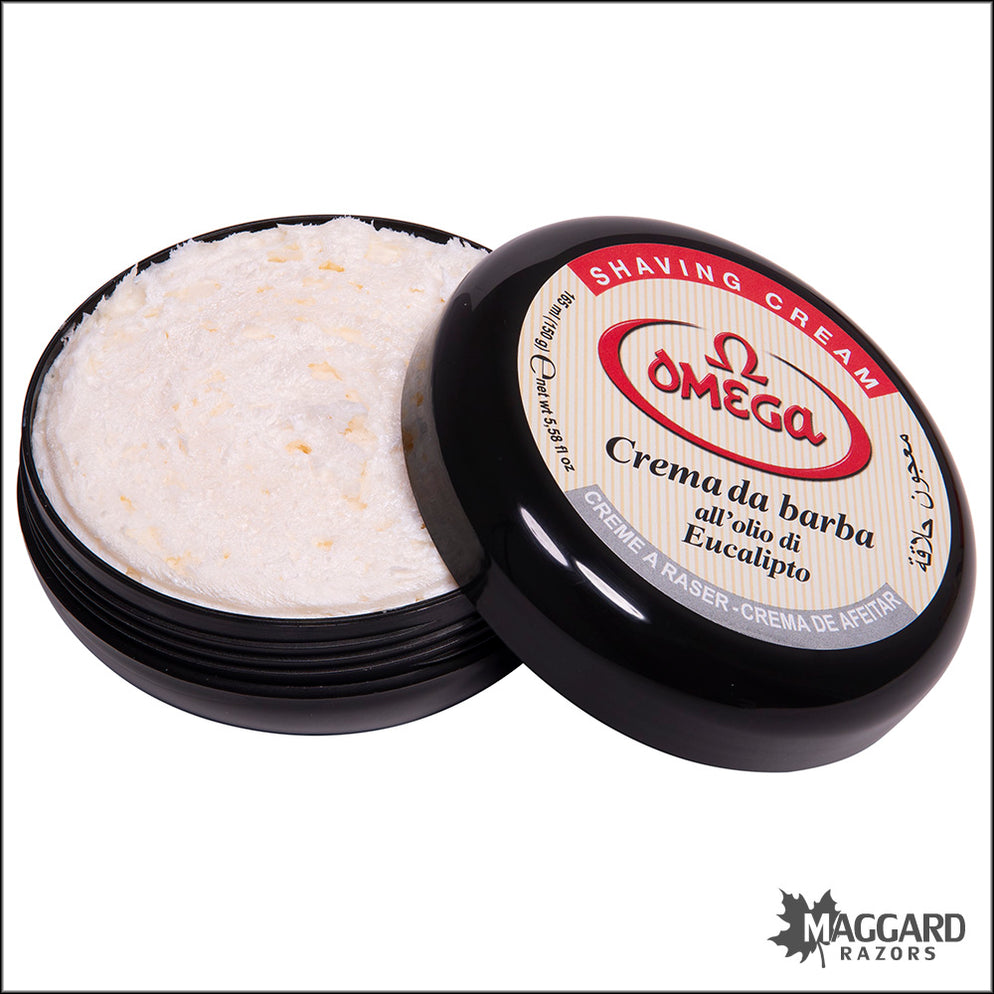 Omega Crema da Barba Shaving Cream with Eucalyptus Oil, 5.58oz ...