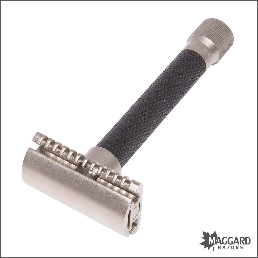 Parker Variant Open Comb Adjustable DE Safety Razor, Graphite — Maggard ...