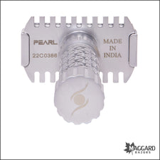 Pearl Shaving Flexi Adjustable Open Comb Machined DE Safety Razor with ...