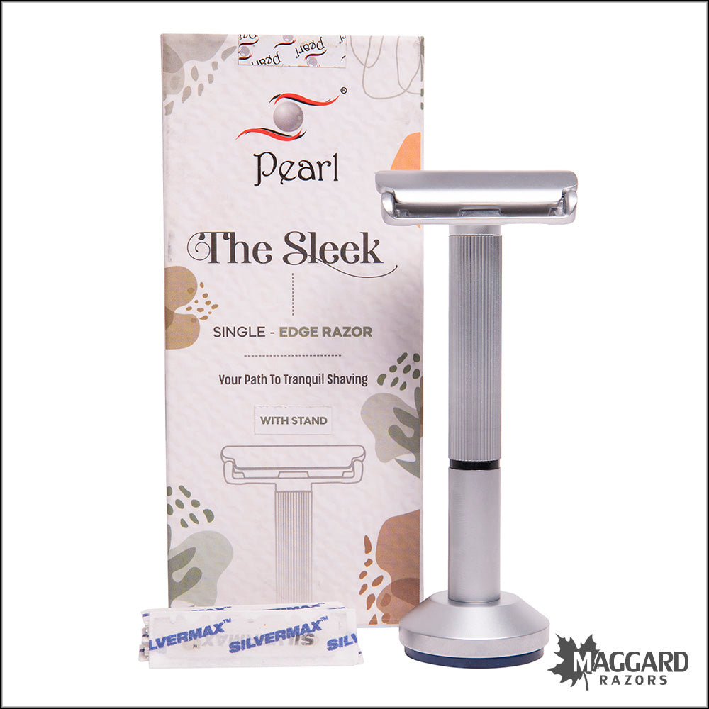 Pearl Shaving The Sleek Single Edge Safety Razor with 20 Blades - Sati ...