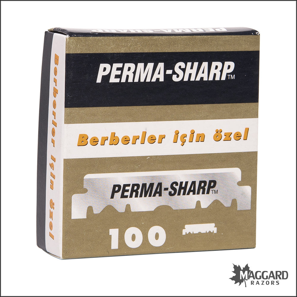 Gillette Perma-Sharp Single Edge Razor Blades, Box of 100 half blades ...