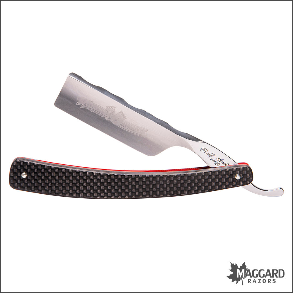 NEW Ralf Aust 123NCB-A-K-E - 6/8" Square Point, Carbon Fiber Scales, P ...