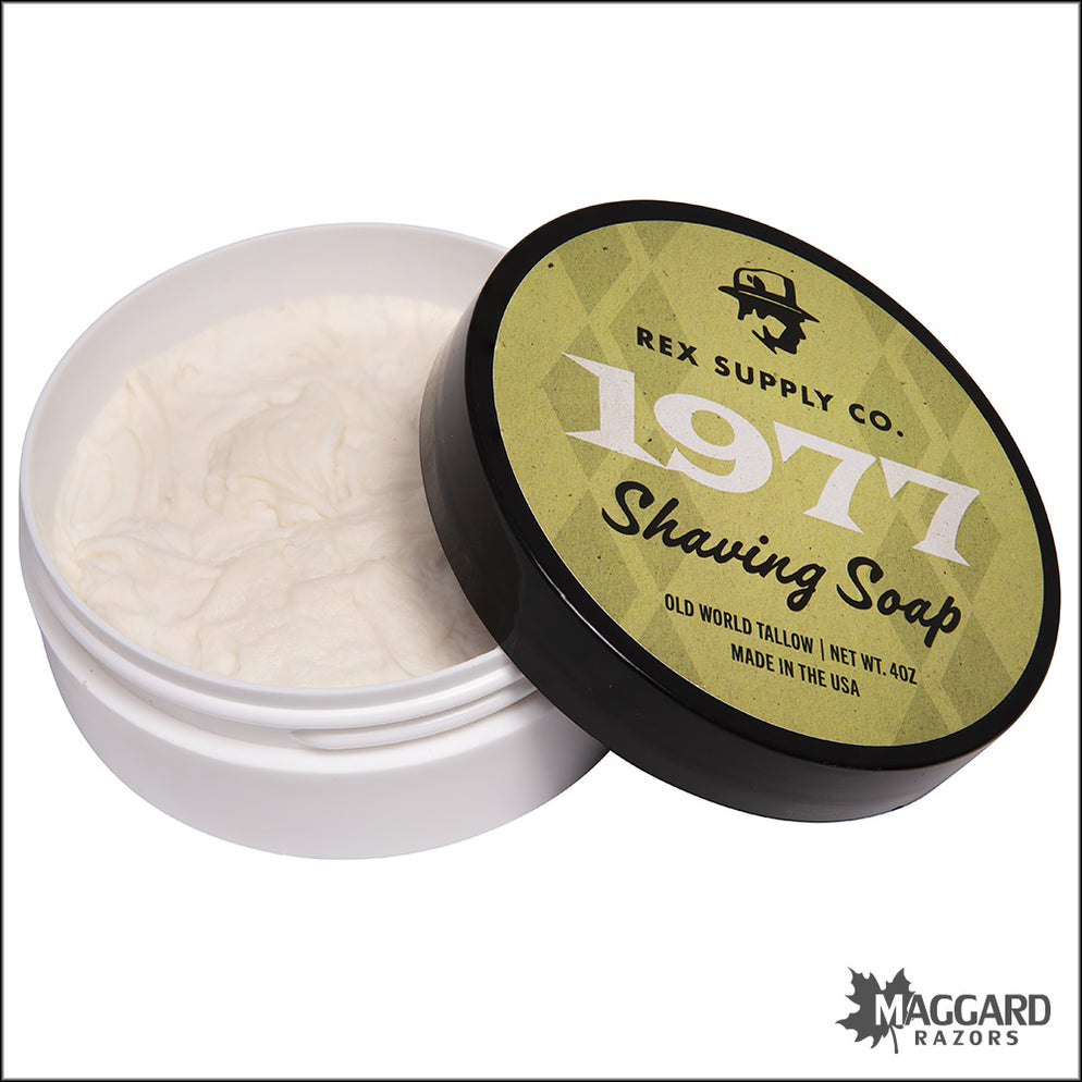 Rex Supply Co. 1977 Old World Tallow Shaving Soap, 4oz — Maggard Razors