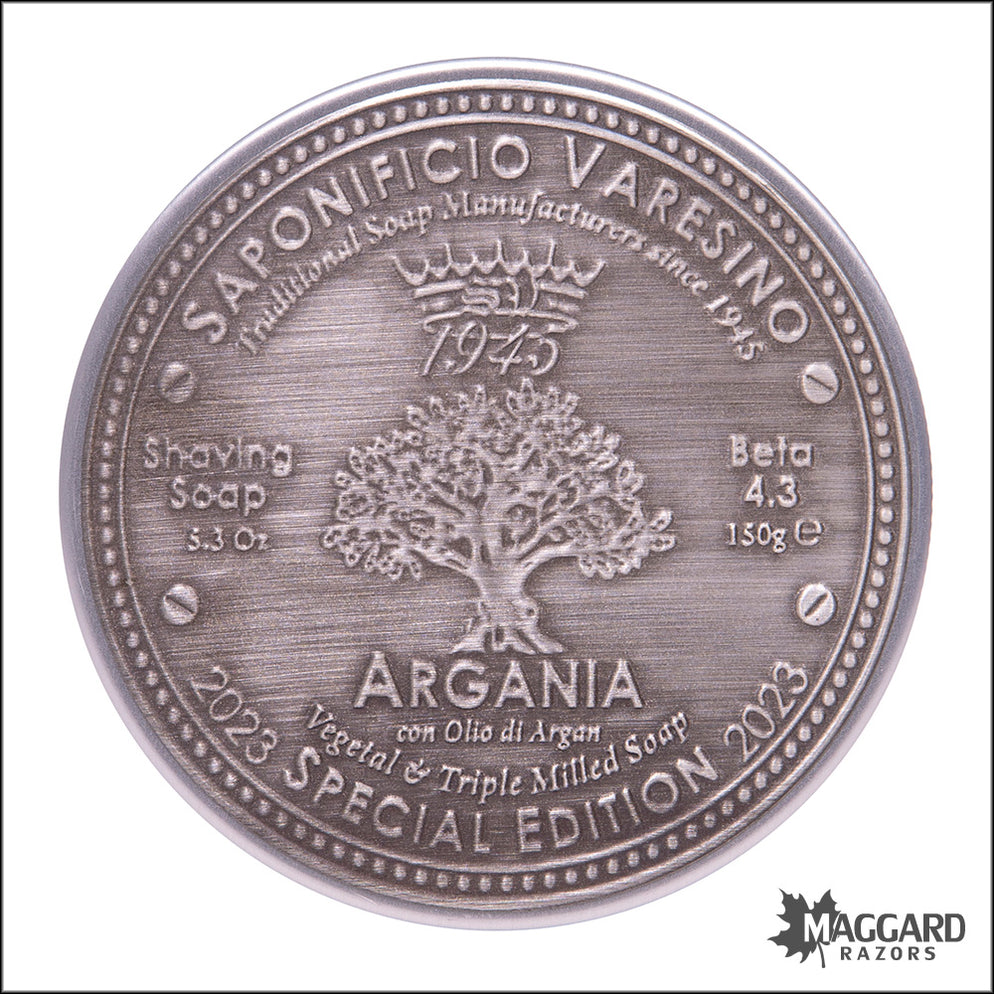 Saponificio Varesino Argania Shaving Soap, 5.3oz - Special Edition - B — Maggard Razors