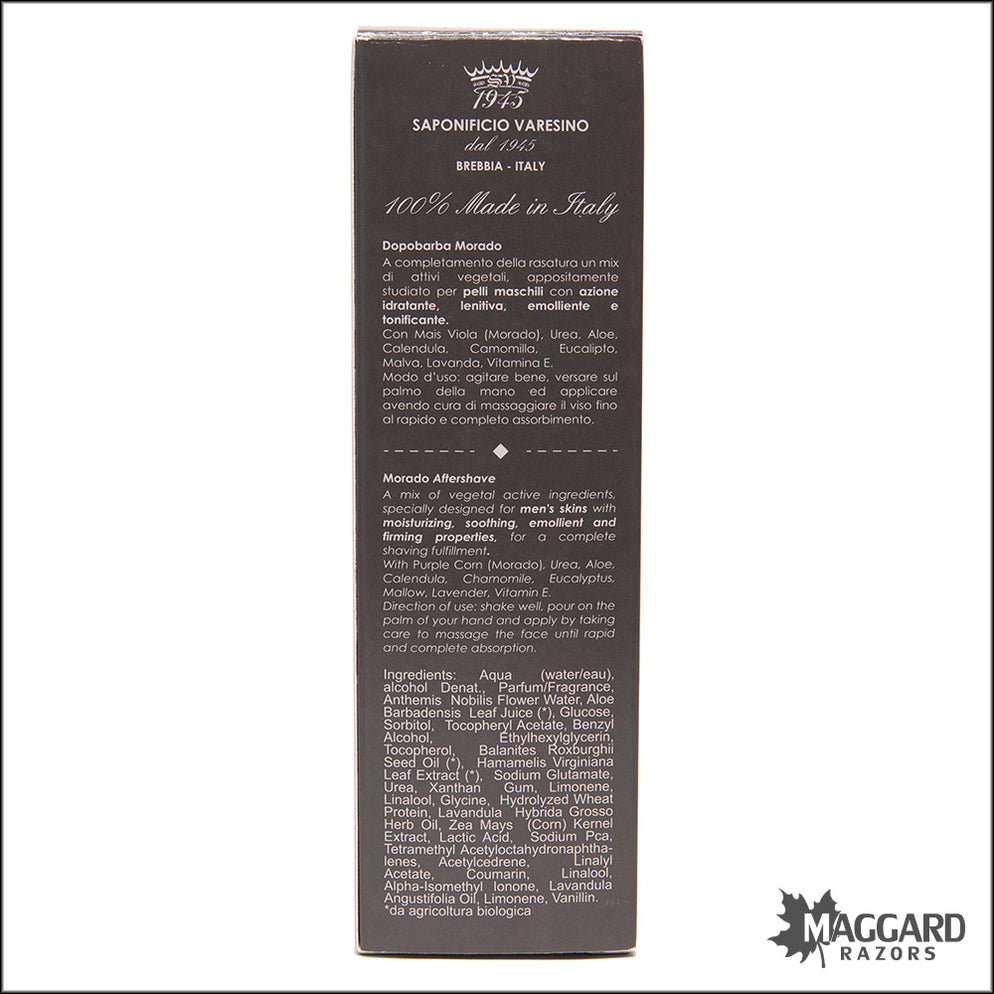 Saponificio Varesino Morado Aftershave Splash, 125ml — Maggard Razors