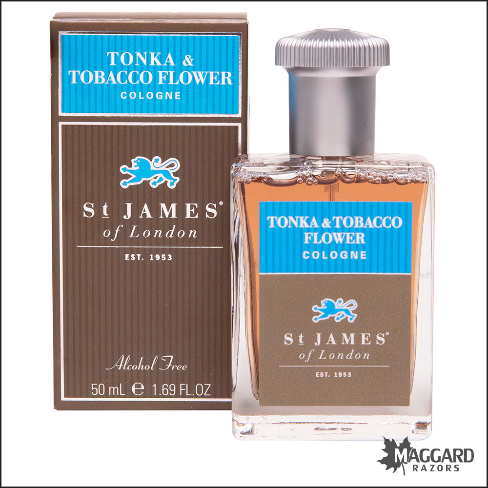 St James of London Tonka and Tobacco Flower Cologne, 50ml - Alcohol Fr ...