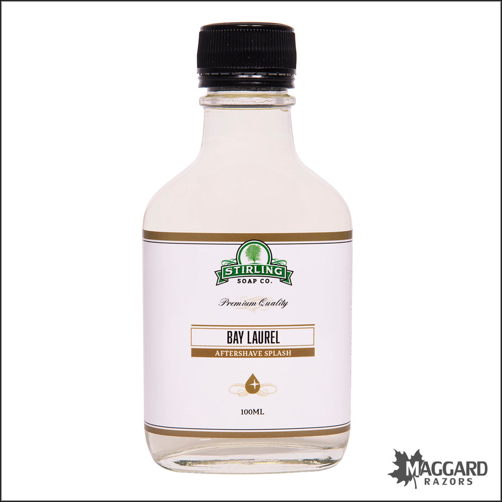 Stirling Soap Co. Bay Laurel Aftershave Splash, 100ml — Maggard Razors