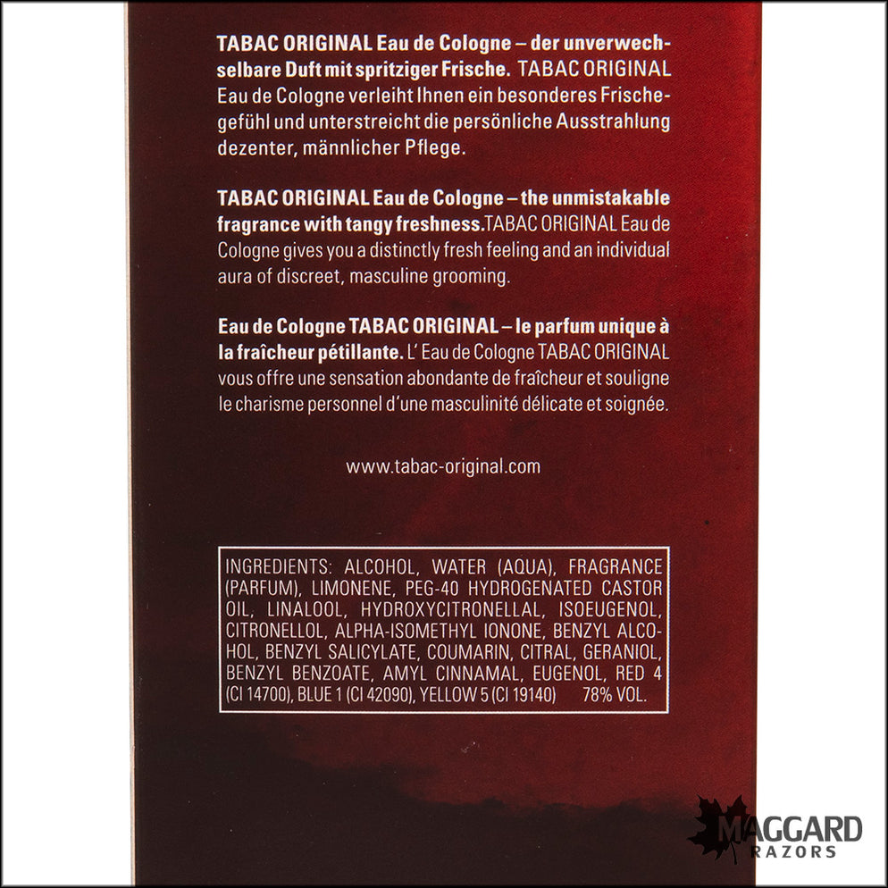 Tabac Original Eau de Cologne, 300ml — Maggard Razors