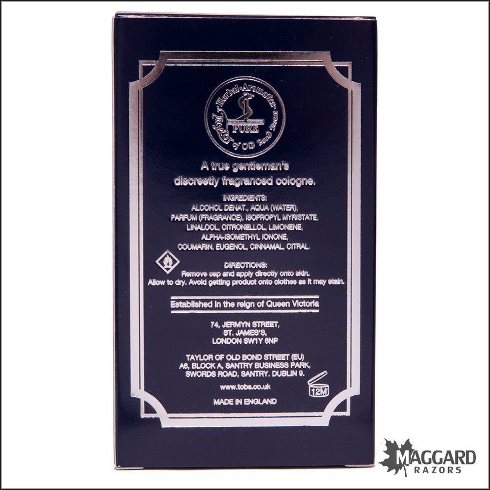 Taylor of Old Bond Street Mr. Taylor Cologne, 100ml — Maggard Razors