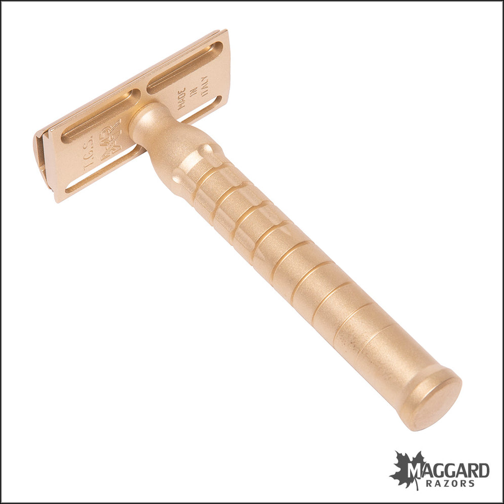 The Goodfellas' Smile Bayonetta Machined Brass DE Safety Razor, Satin ...