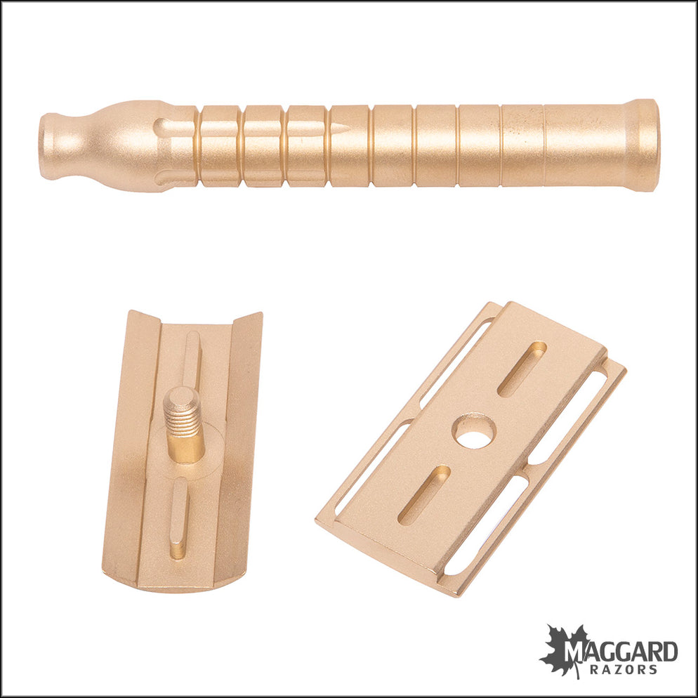 The Goodfellas' Smile Bayonetta Machined Brass DE Safety Razor, Satin ...