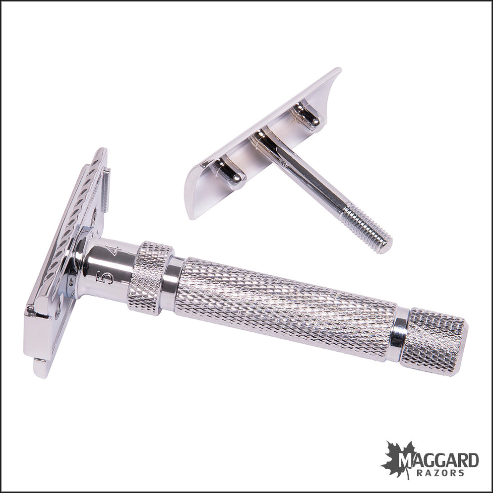 The Goodfellas' Smile Blazer Adjustable DE Safety Razor, Polished Fini ...