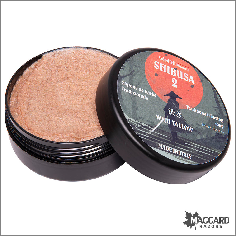 The Goodfellas' Smile Shibusa 2 Tallow Shaving Soap, 3.4oz — Maggard Razors