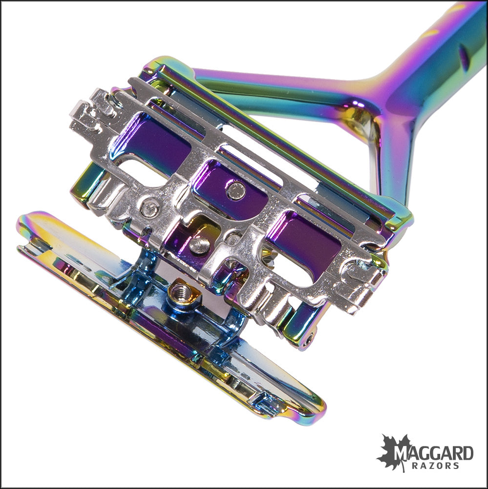 Leaf Single Edge Multiblade Pivoting Head Razor, with Starter Blades ...