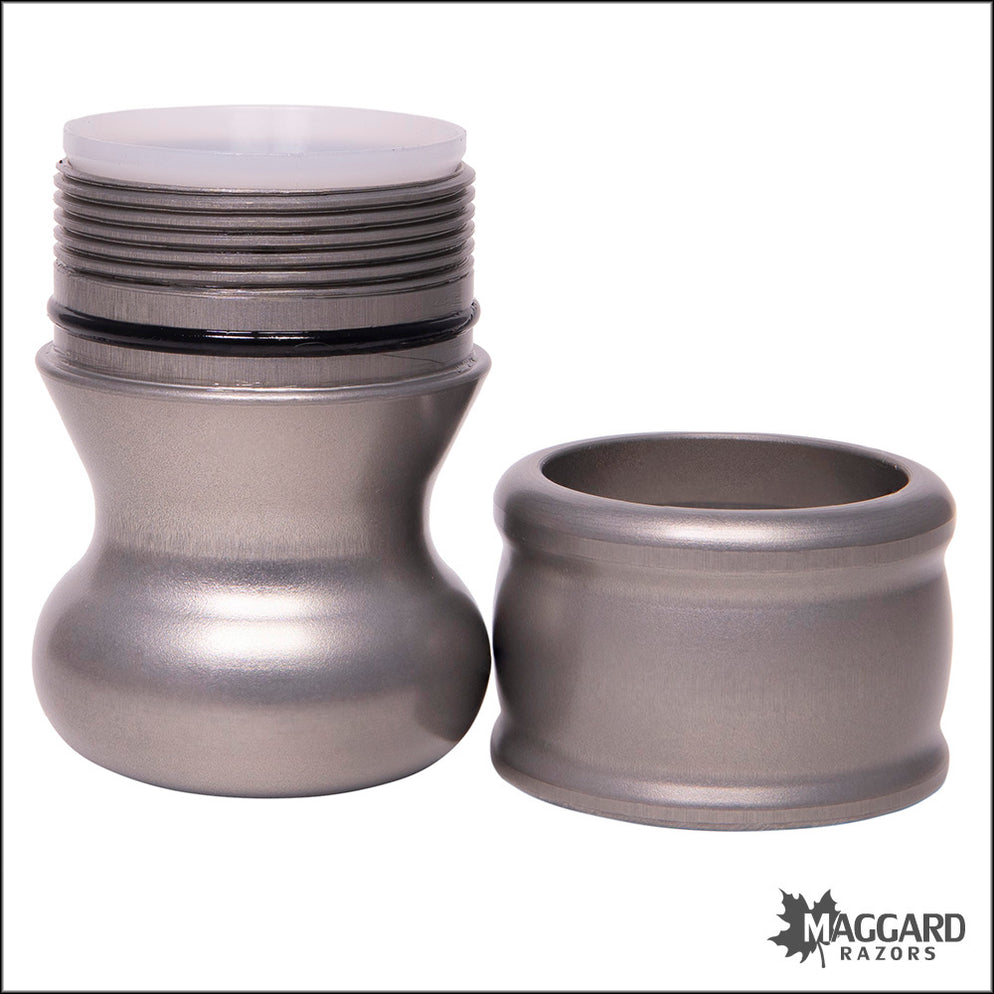 Timeless Razor TRBR Adjustable Aluminum Shaving Brush Handle, Holds 9 ...