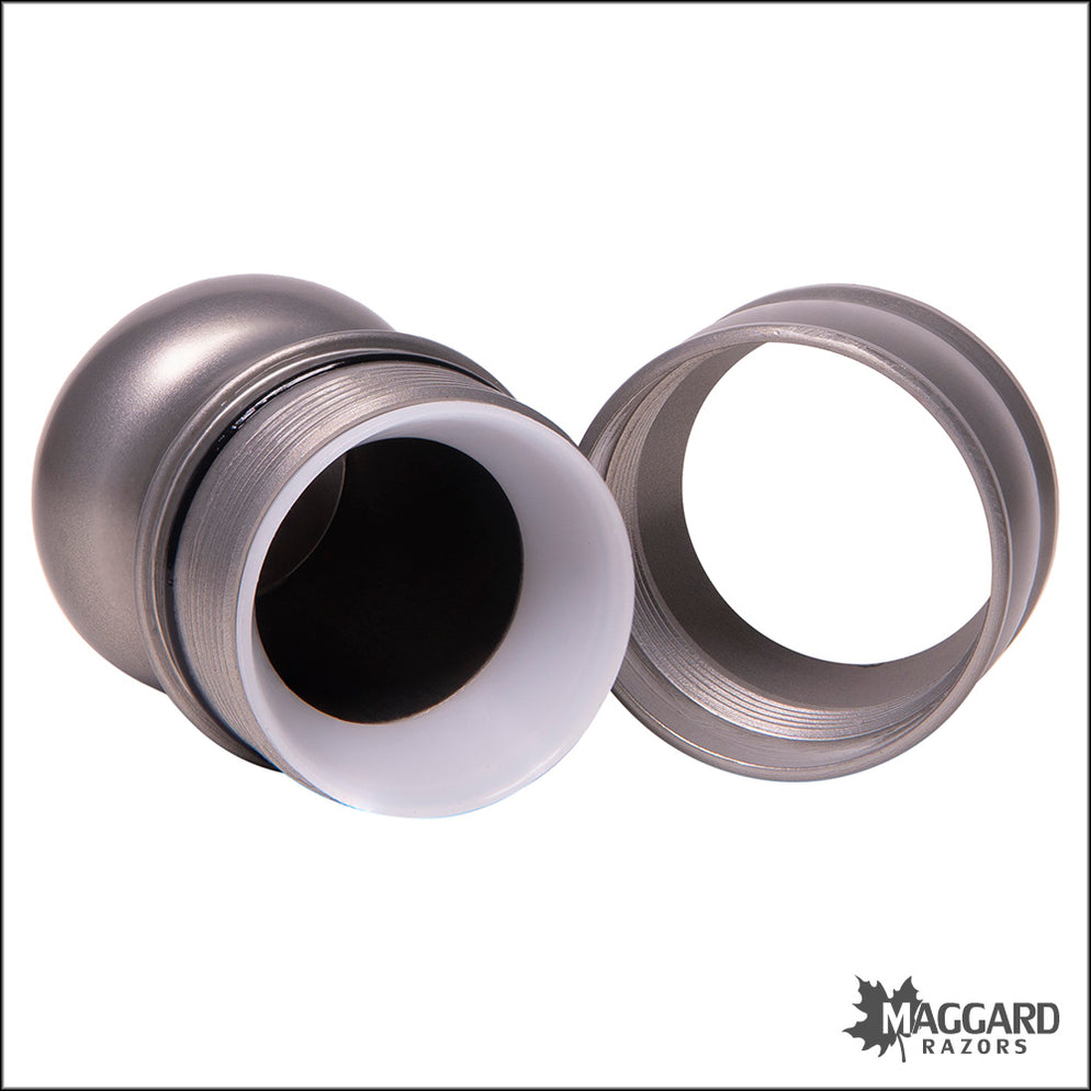 Timeless Razor TRBR Adjustable Aluminum Shaving Brush Handle, Holds 9 ...