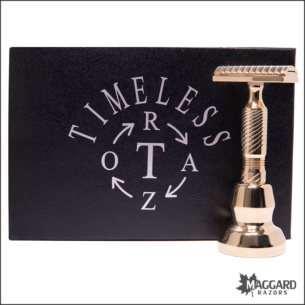 Timeless Razor Model TRBR38 Bronze Solid Bar Safety Razor, with Stand ...