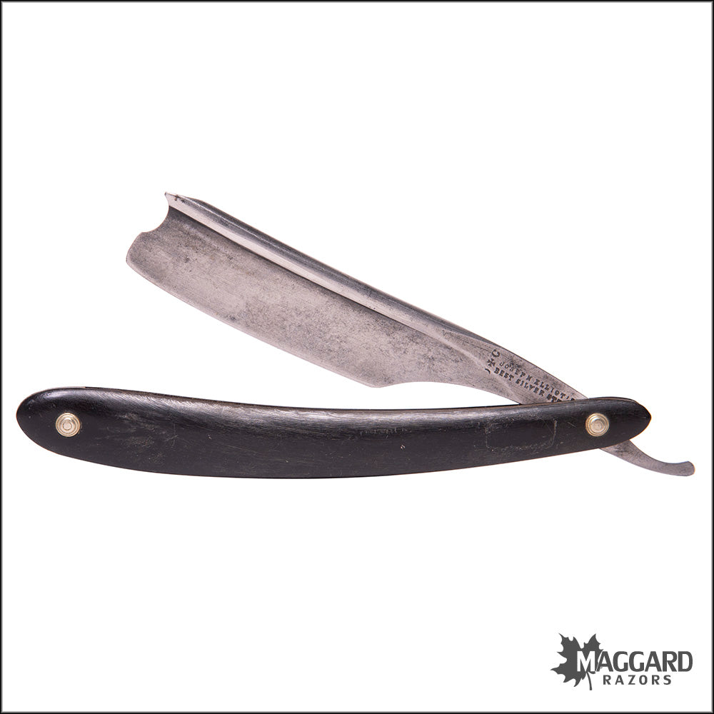 #1021 Vintage Straight Razor - Joseph Elliot 7/8+" Rattler — Maggard Razors