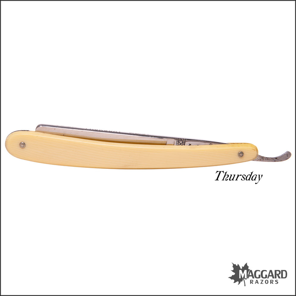 #1052 Vintage Straight Razor 7-Day Set - Wester Bros. Anchor Brand 11 ...