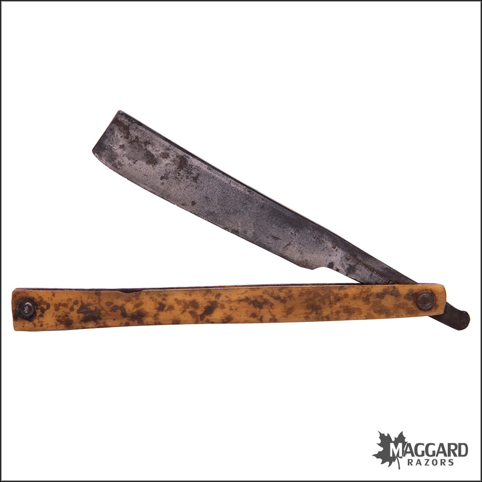 #1072 Vintage Straight Razor - Pipe Brand ca. 1800, 5/8 — Maggard Razors
