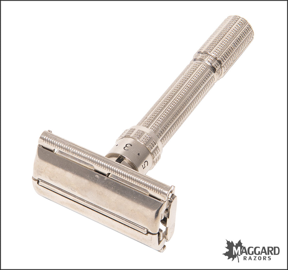 #1129 Vintage Gillette Slim Adjustable, Cased, 1966 (L-1) — Maggard Razors