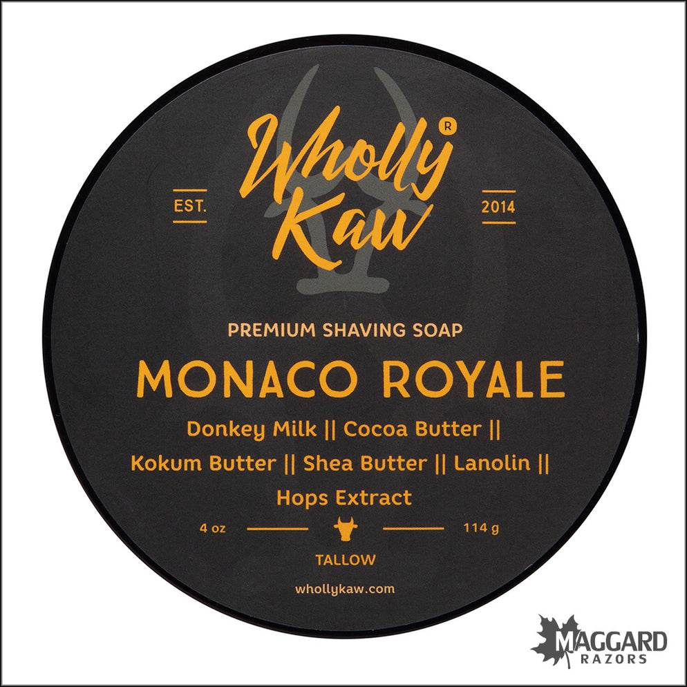 Wholly Kaw Monaco Royale Artisan Tallow Shaving Soap, 4oz — Maggard Razors