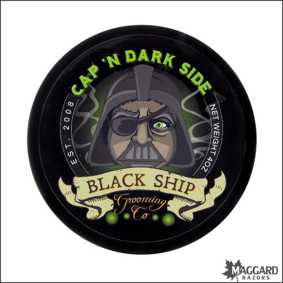 Black Ship Grooming Co. Cap'n Dark Side Artisan Shaving Soap, 4oz ...