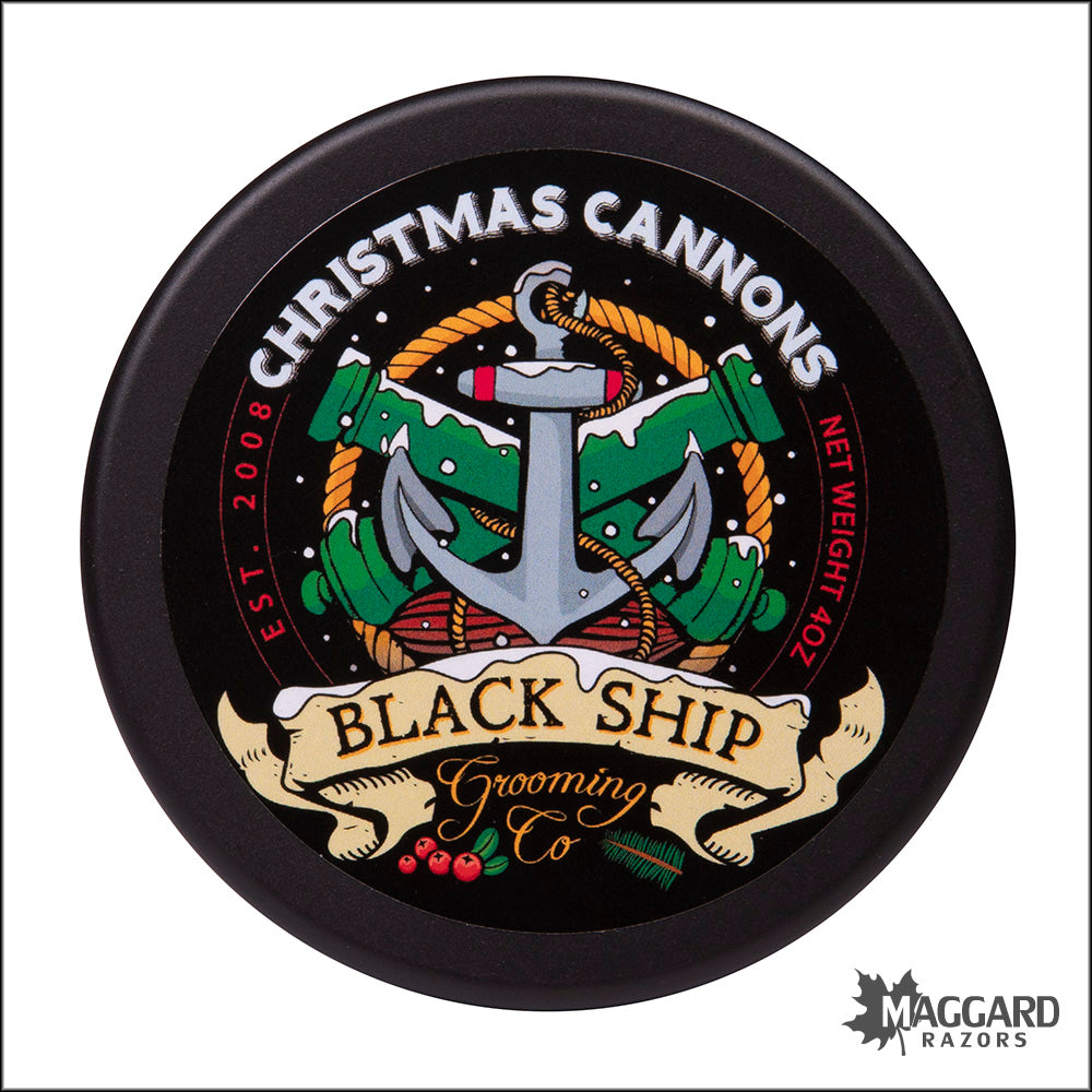 Black Ship Grooming Co. Christmas Cannons Artisan Shaving Soap, 4oz ...