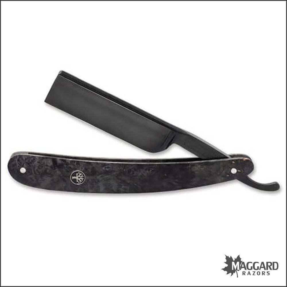 Boker 140919 Black Amboina 6/8 Square Point Straight Razor, Profession ...