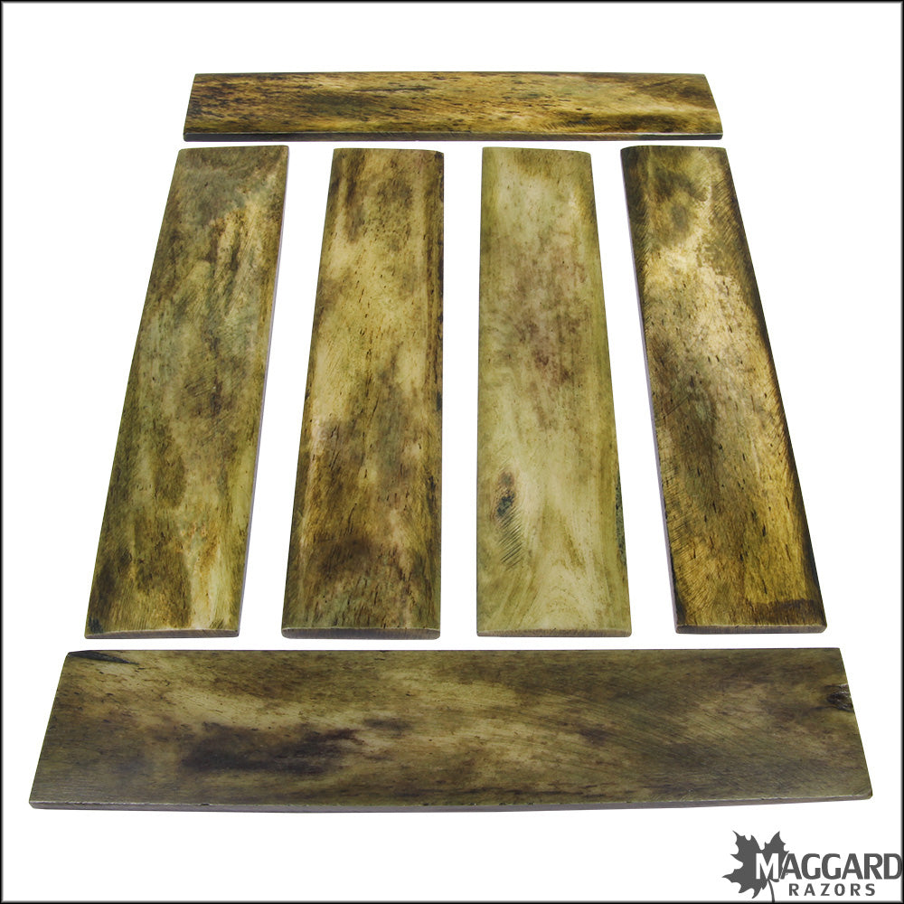 Bone Blanks Brown Color, Sold in Pairs 6" x 1.25" x 1/8" — Maggard Razors
